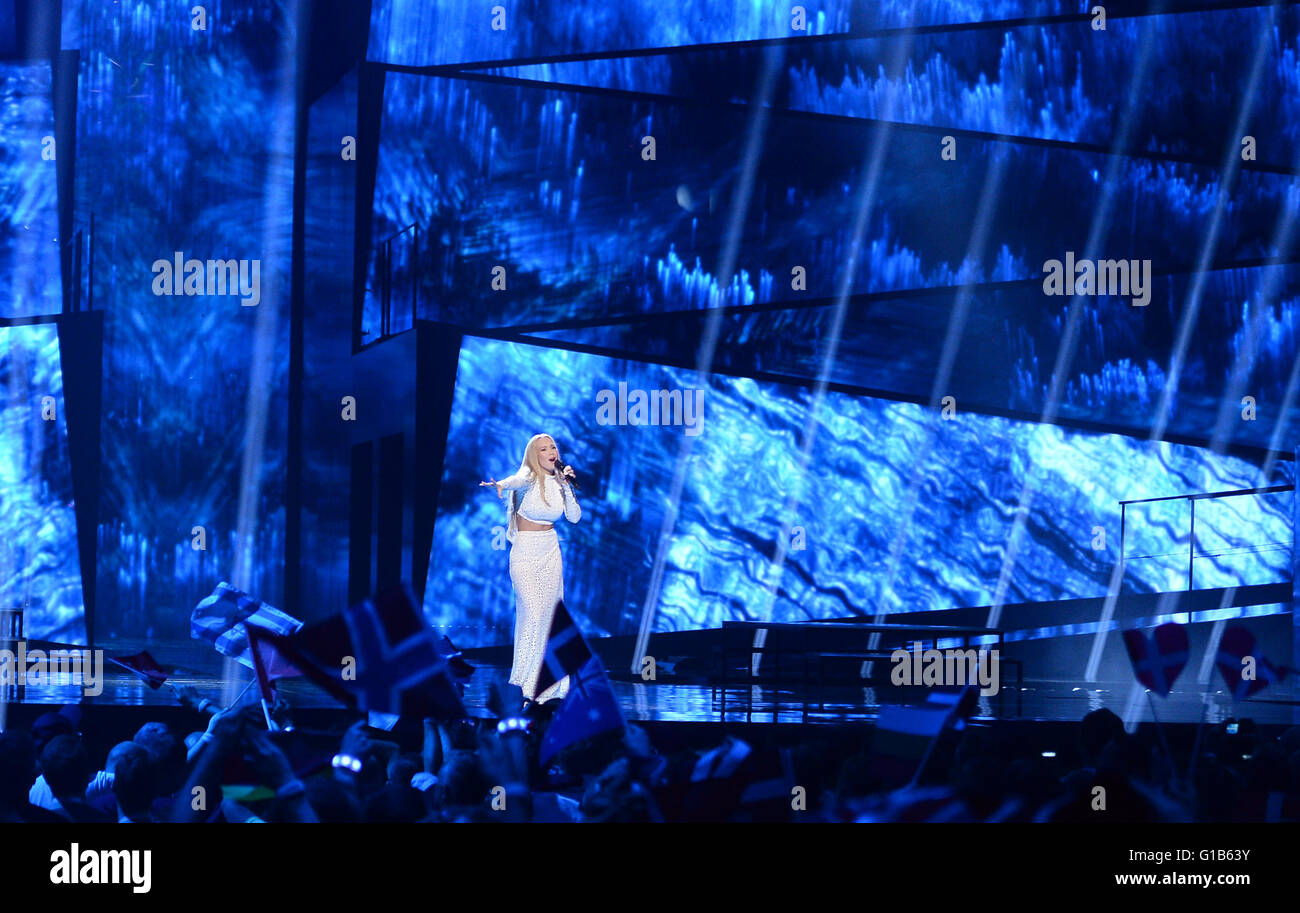 Stockholm, Sweden. 12th May, 2016. Agnete representing Norway with ...