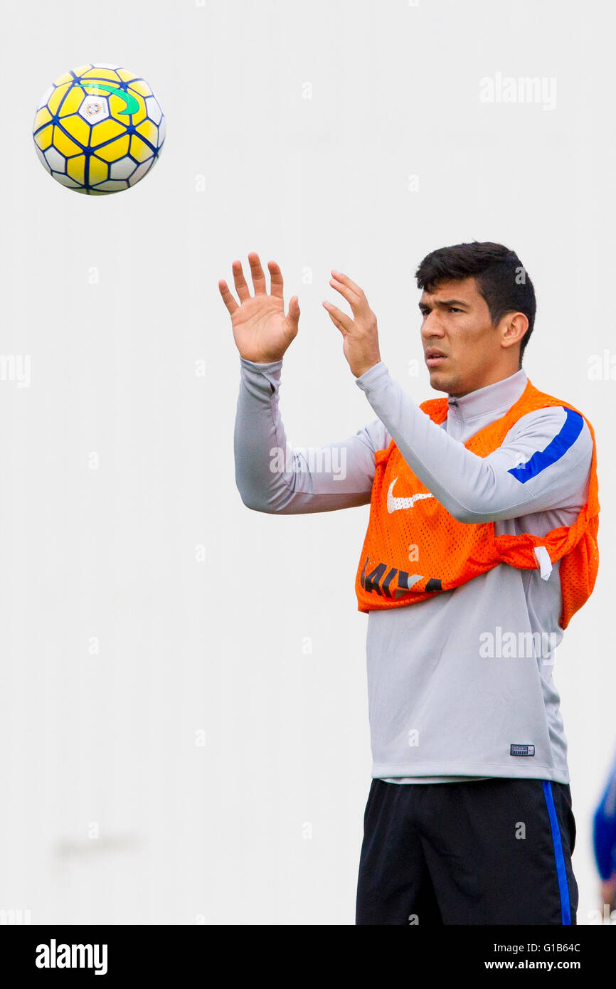 SAO PAULO, Brazil - 05/12/2016: TRAINING CORINTHIANS - Balbuena during ...