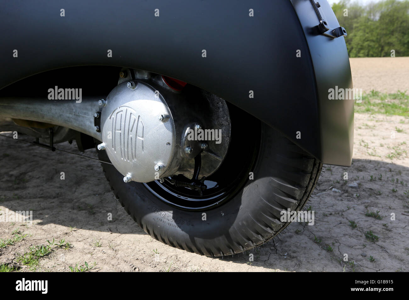 Replica of the pre-war vehicle Tatra 49, made in renovation company ...