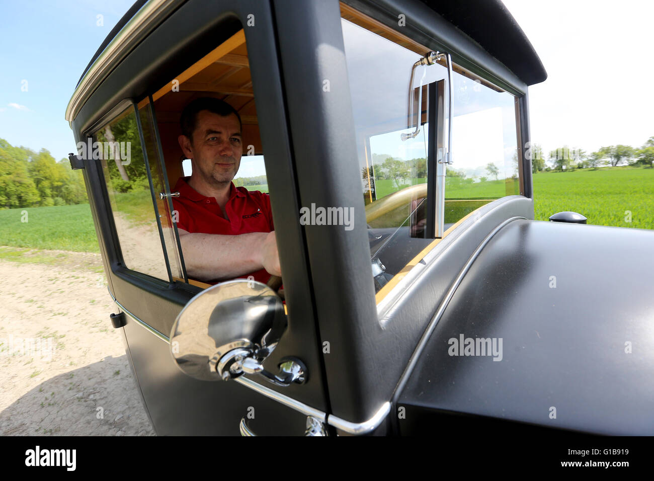 Replica of the pre-war vehicle Tatra 49, made in renovation company ...