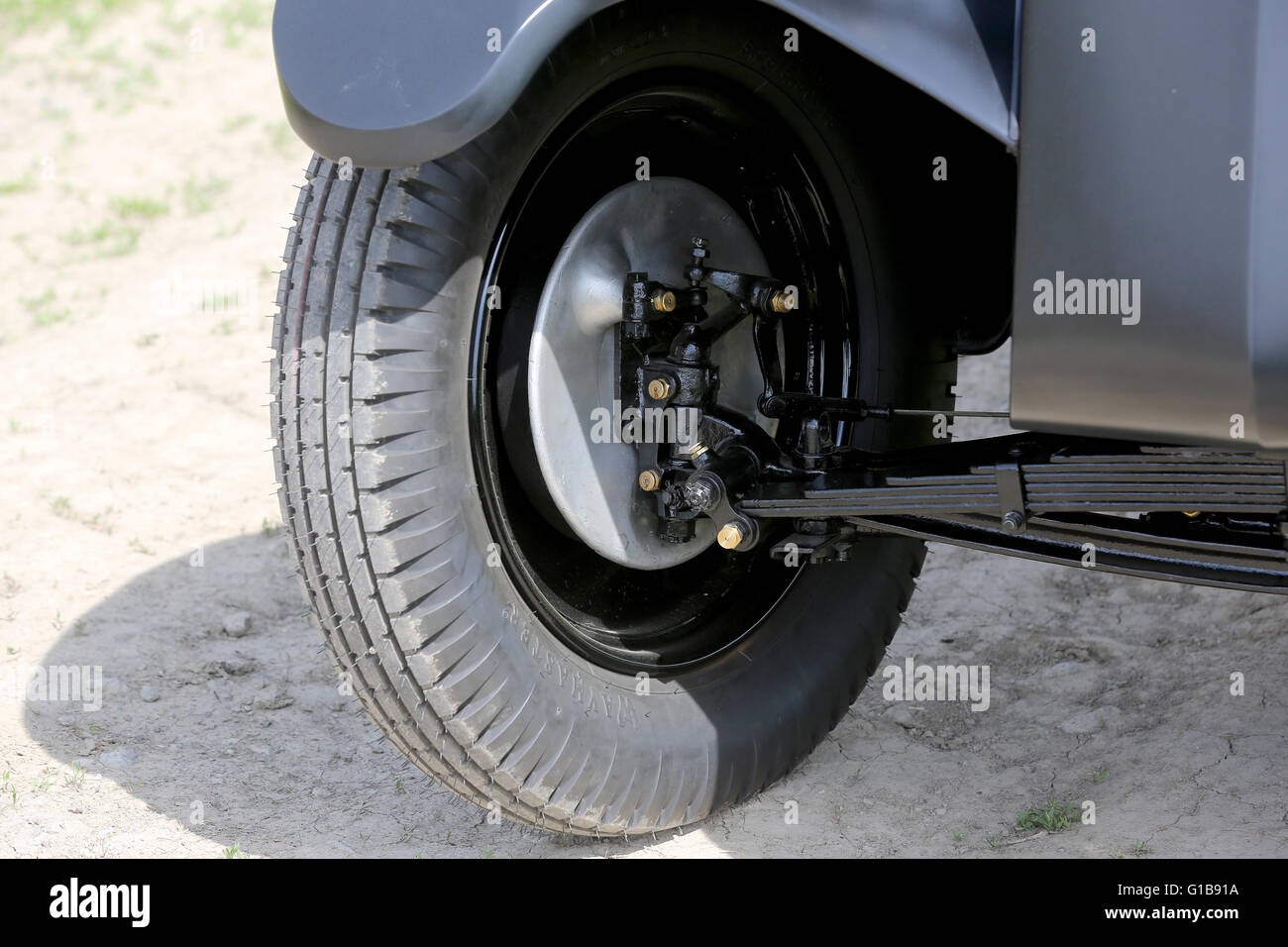 Replica of the pre-war vehicle Tatra 49, made in renovation company ...