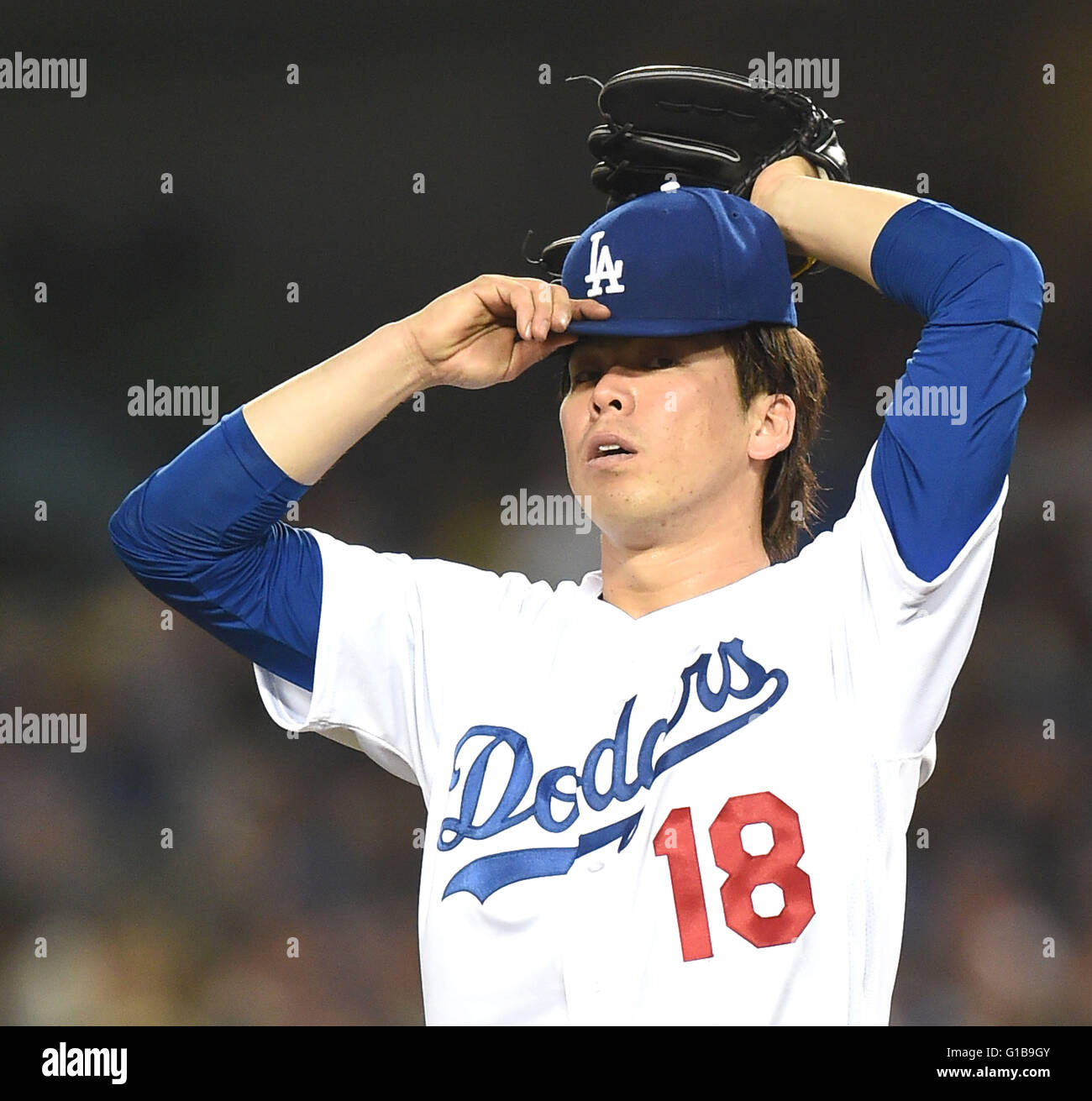 Los Angeles, California, USA. 11th May, 2016. Kenta Maeda (Dodgers) MLB ...