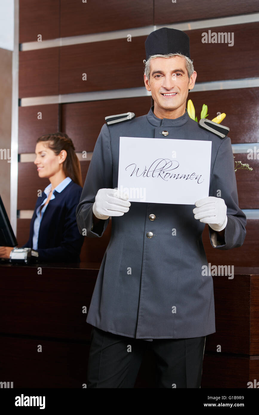 Concierge sign hi-res stock photography and images - Alamy