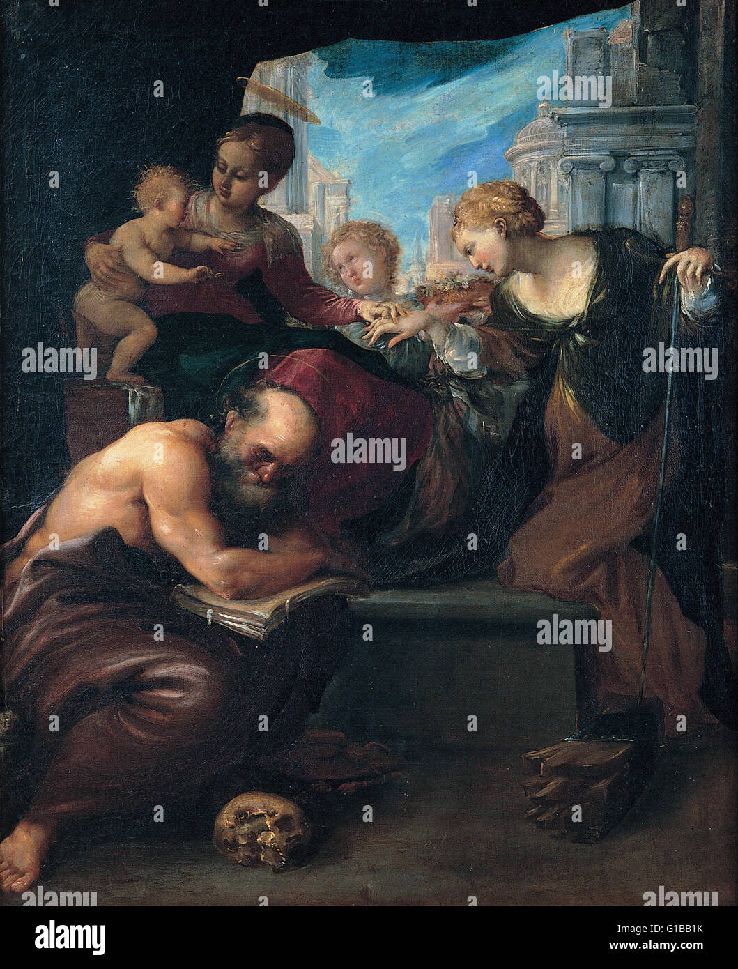 The mystic marriage of saint catherine hi-res stock photography and ...