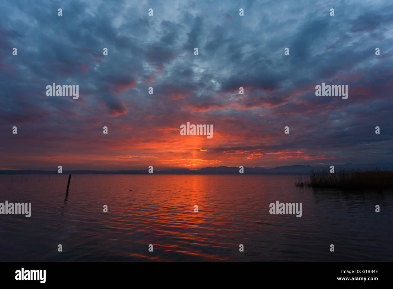 Beautiful sunset from lake in hi-res stock photography and images - Alamy