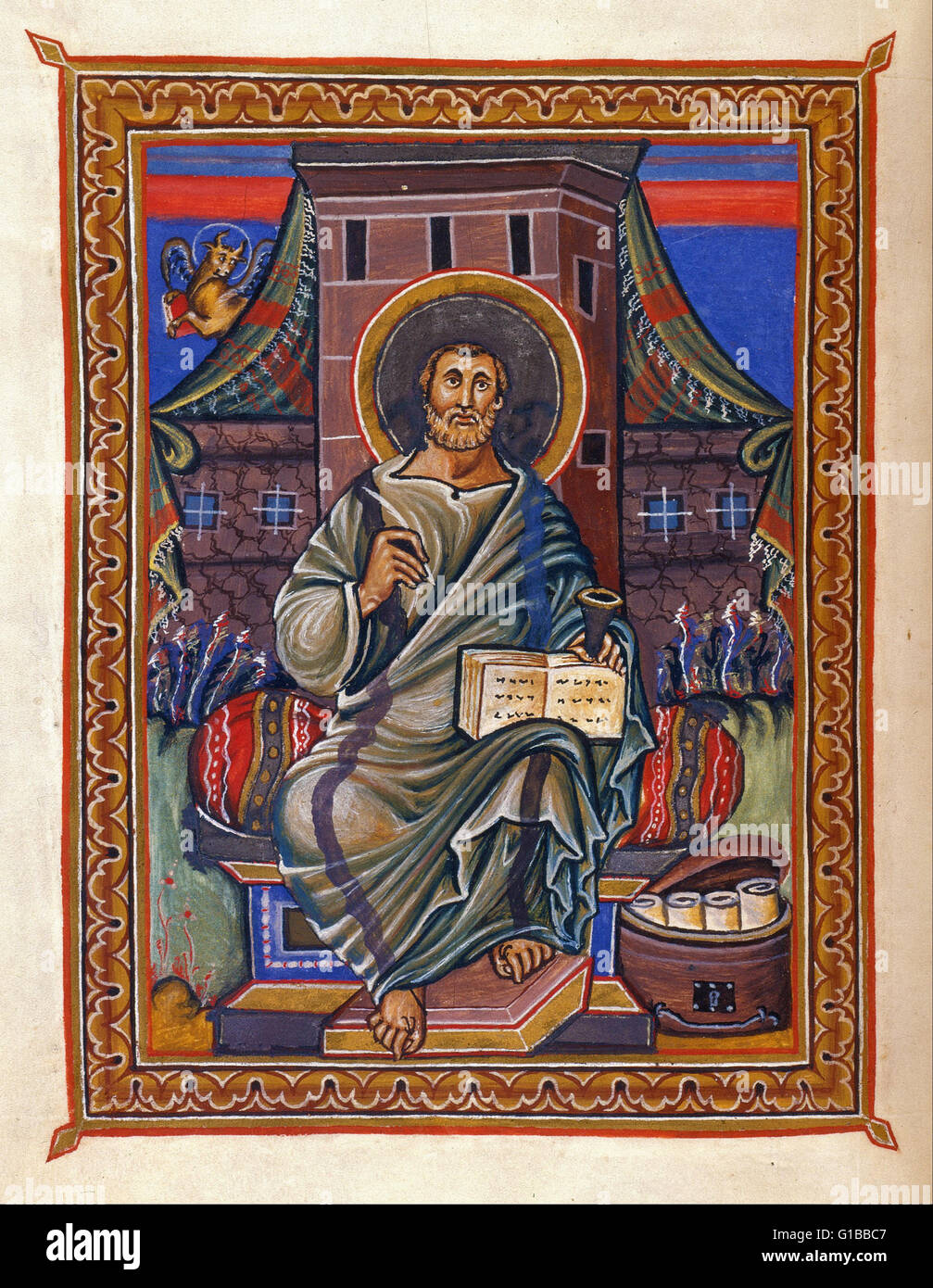 The Evangelist Luke - The Morgan Library Stock Photo - Alamy