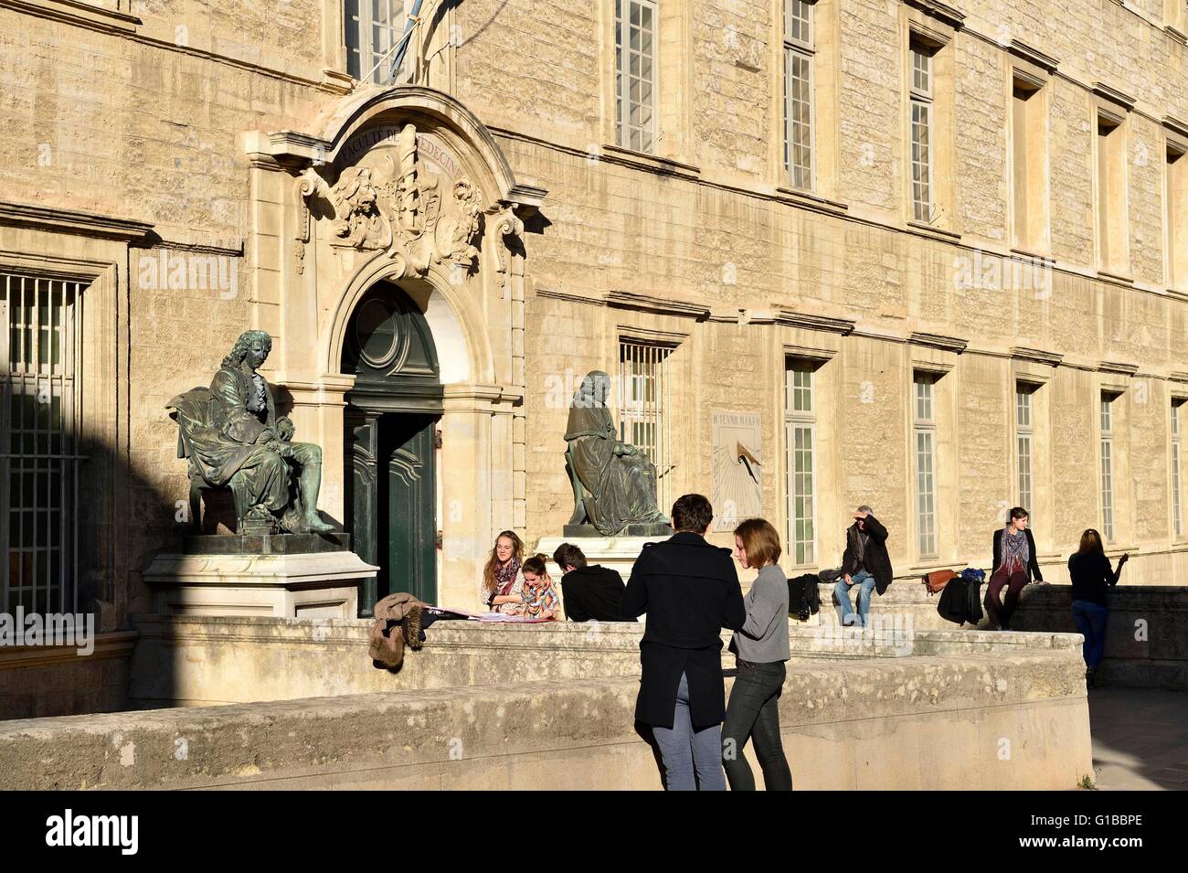 France, Herault, Montpellier, historical center, the Ecusson, medecine ...