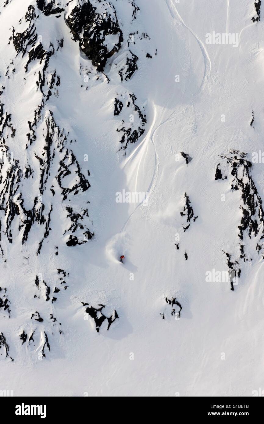 Greenland, Snowboard in Nuuk Fjord Stock Photo - Alamy