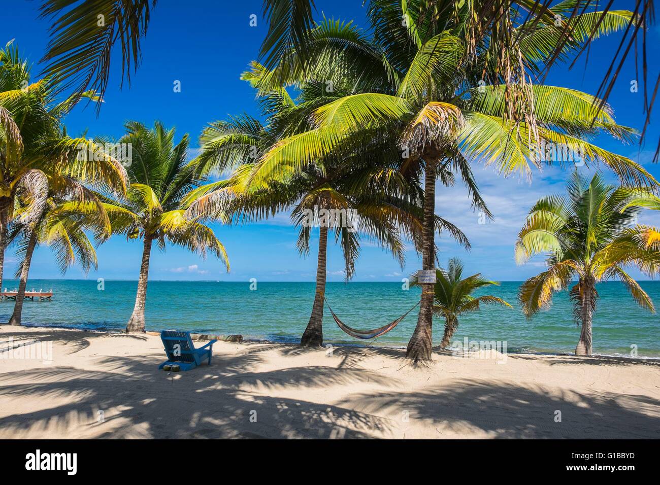 Belize, Stann Creek district, Hopkins, little garifuna fishing village ...