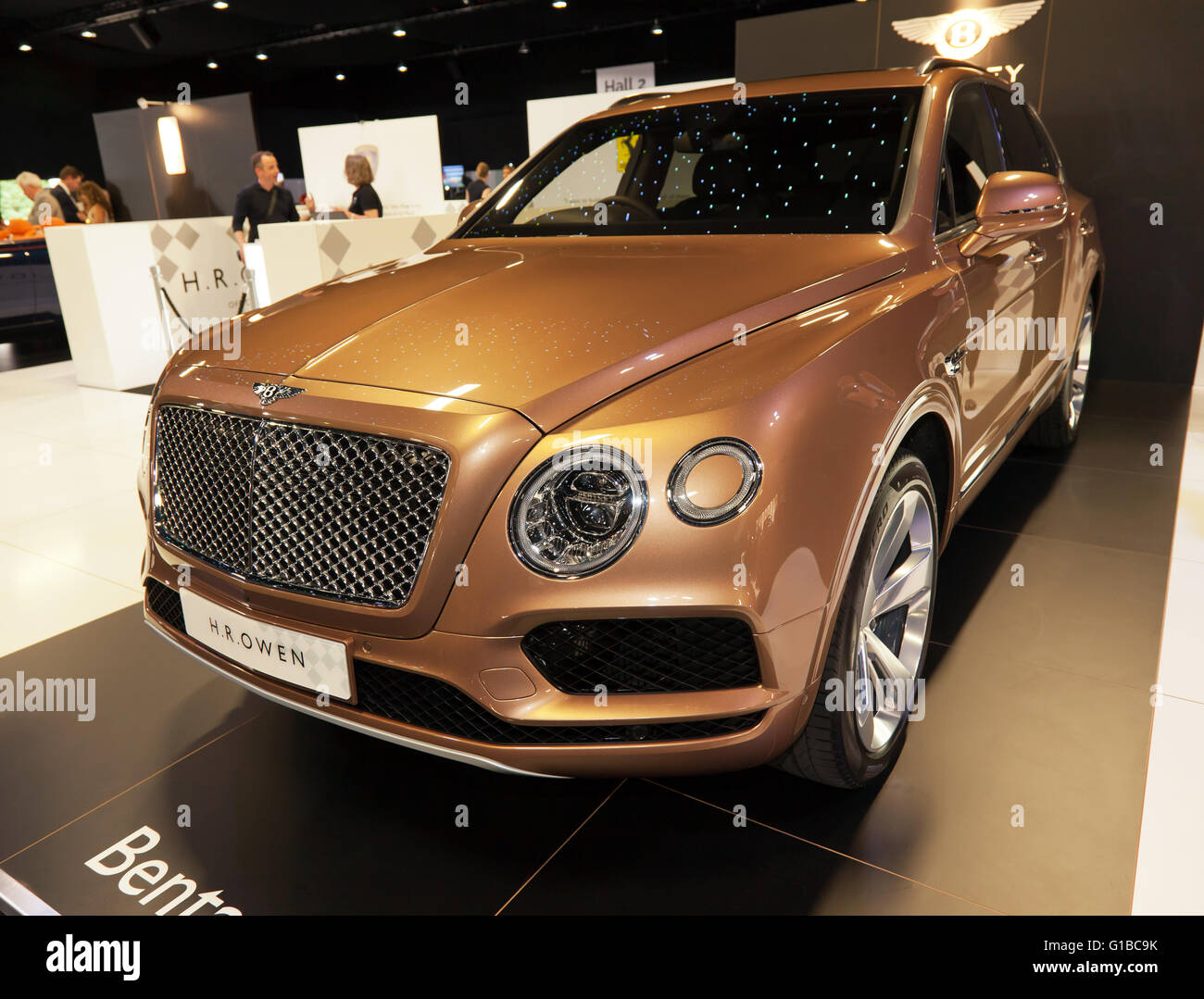 A Bentley Bentayga on static display at the 2016 London Motor Show ...