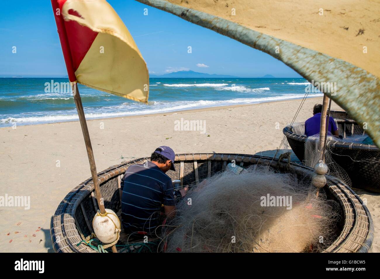 Vietnam, Quang Nam province, around Hoi An, An Bang beach Stock Photo ...