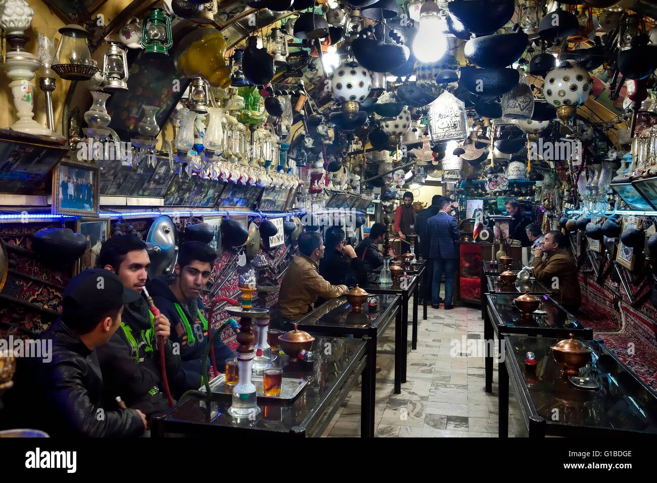 Iran, Isfahan Province, Isfahan, Chai Khaneh Azadegan Tea House and ...