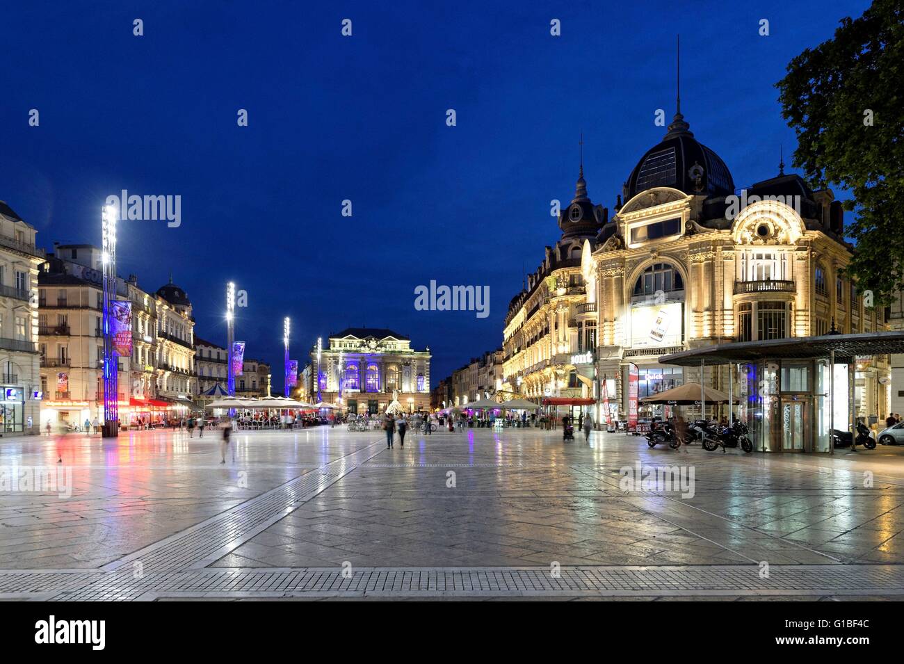 France, Herault, Montpellier, historical center, the Ecusson, Place de ...