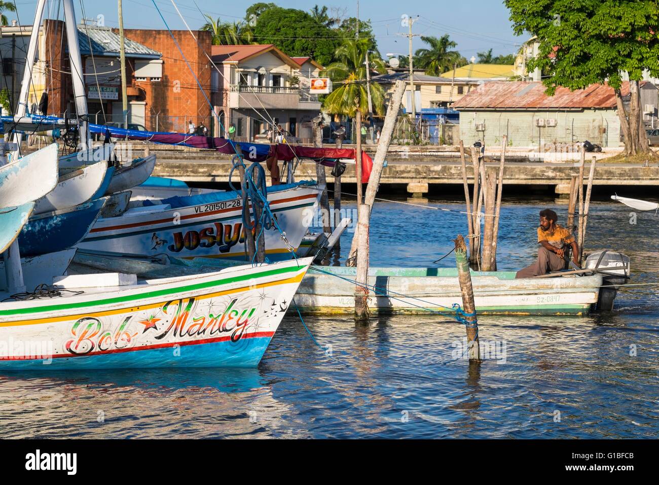 Belize harbour hi-res stock photography and images - Alamy