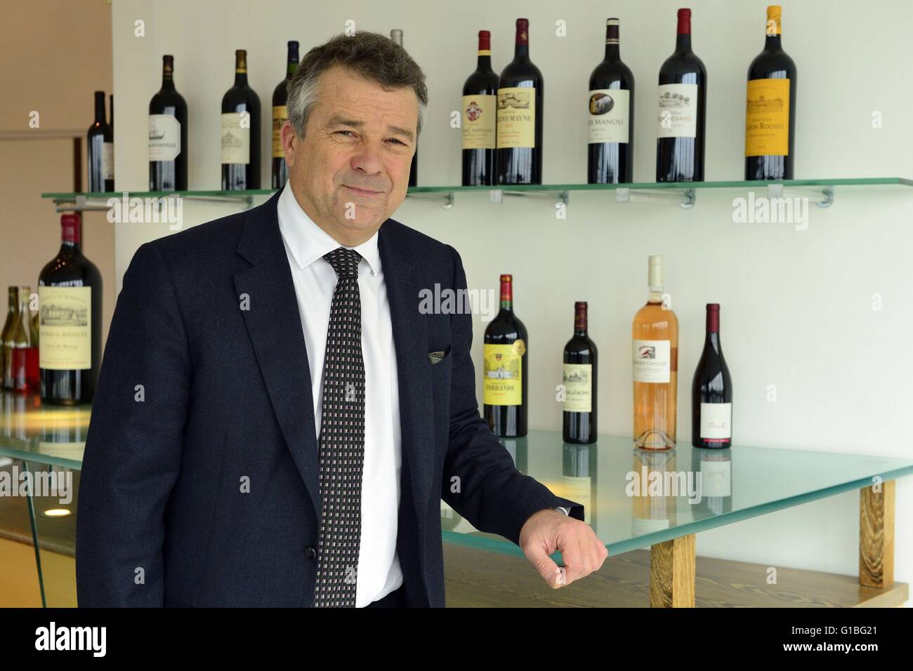 France, Gironde, Blanquefort, Alain Castel, owner of the Castel group ...