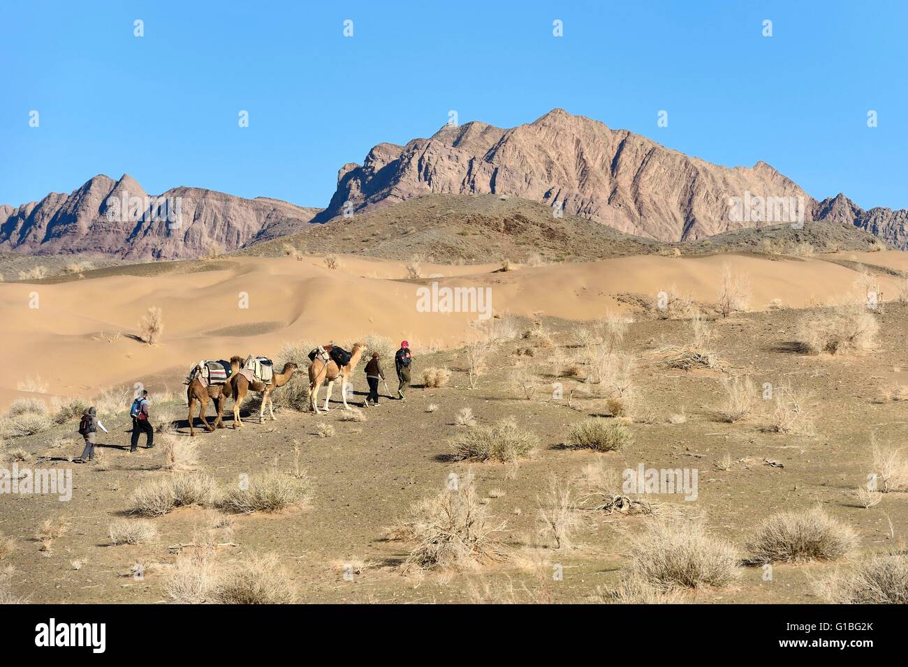 Iran, Isfahan province, Dasht-e Kavir desert, Mesr in Khur and Biabanak ...