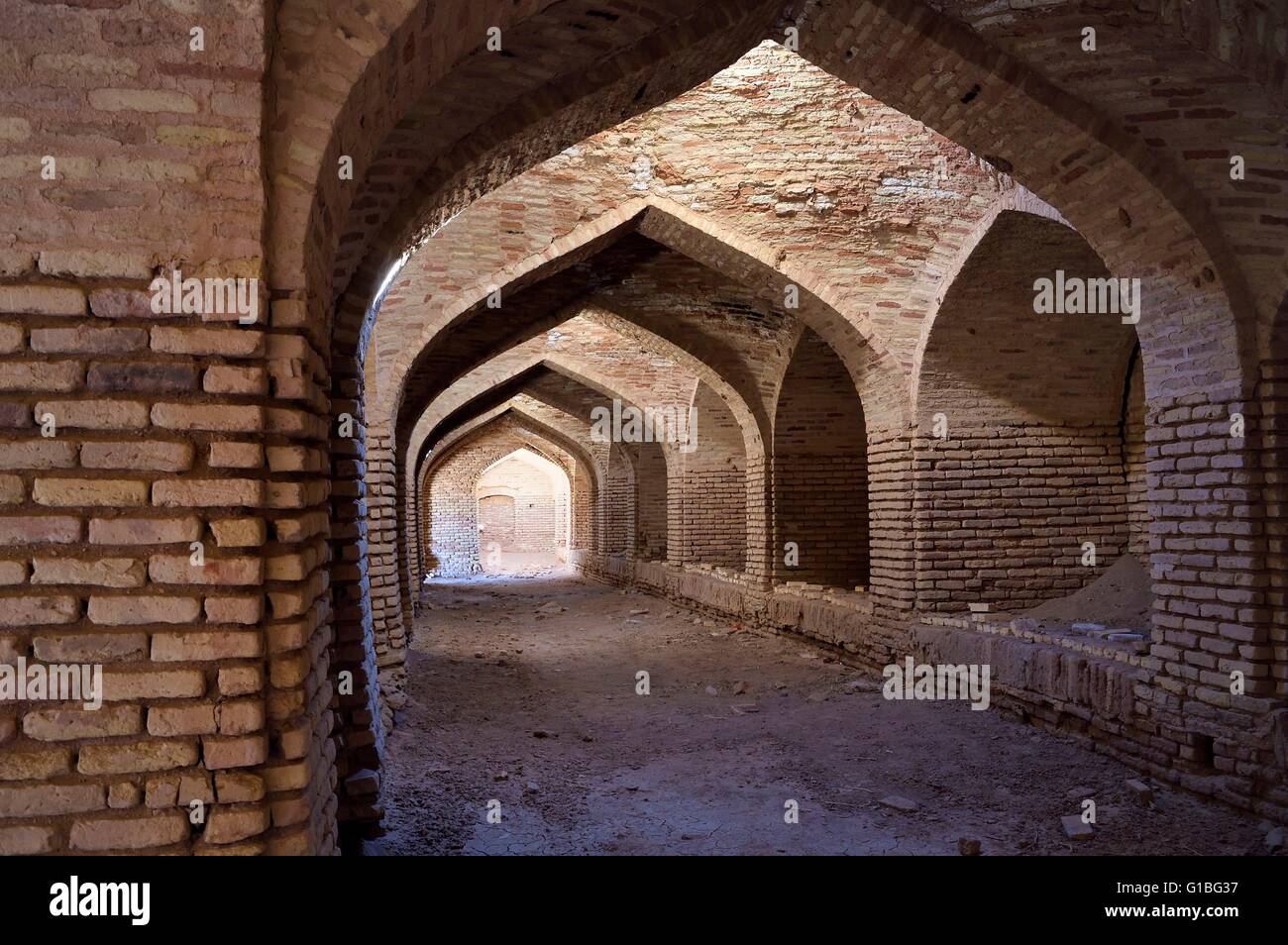 Iran, Yazd province, Dasht-e Kavir desert, Saqand caravanserai Stock ... Iran, Yazd province, Dasht-e Kavir desert, Saqand caravanserai Stock ...