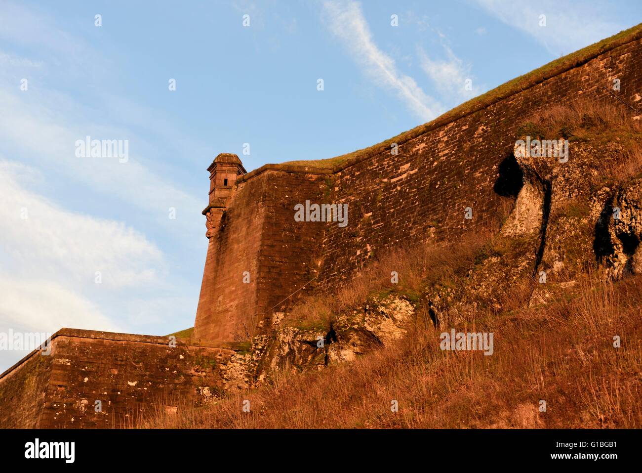 France, Territoire de Belfort, Belfort, citadel, watchtower Stock Photo ...