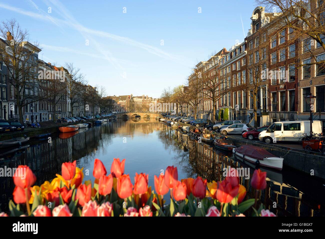 Netherlands, Nothern Holand, Amsterdam, 17th century canal ring area ...