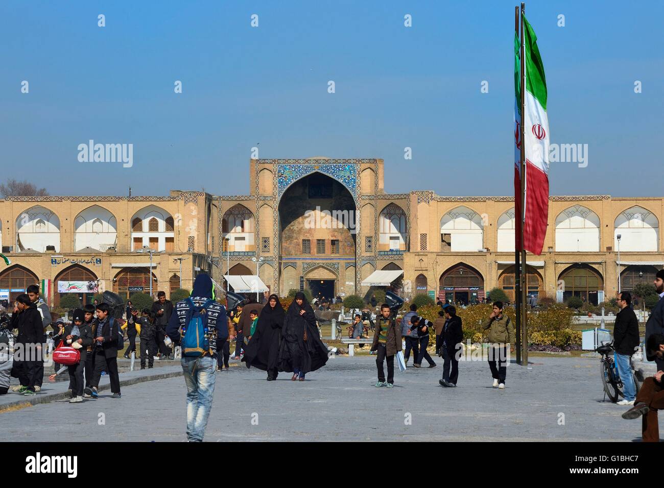 Iran, Isfahan Province, Isfahan, Bazar-e Bozorg (Great Bazaar), a ...