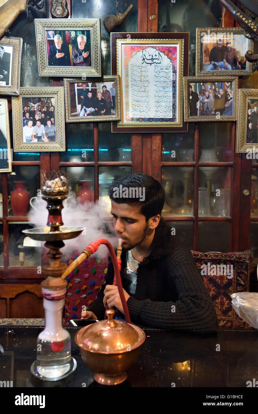 Iran, Isfahan Province, Isfahan, Chai Khaneh Azadegan Tea House and ...