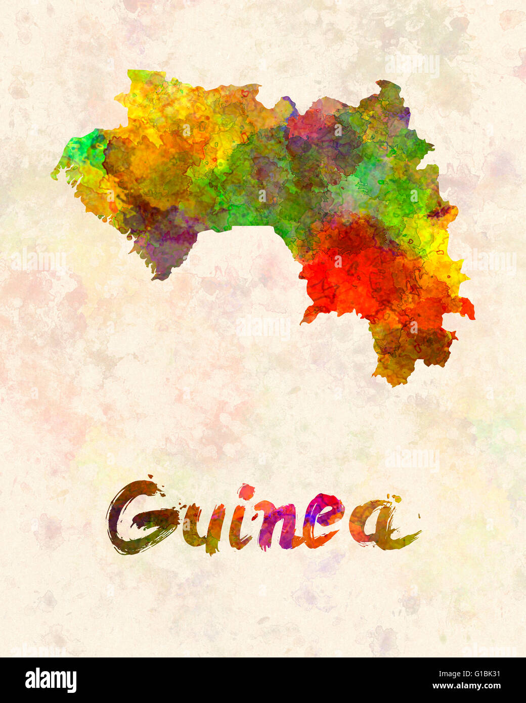 Guinea africa map conakry hi-res stock photography and images - Alamy