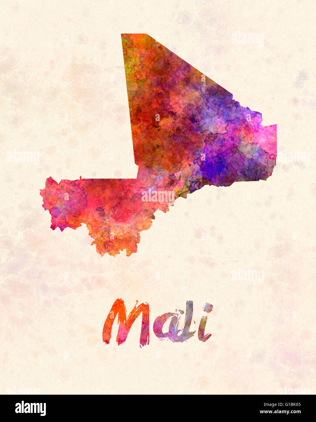 Mali map of africa hi-res stock photography and images - Alamy