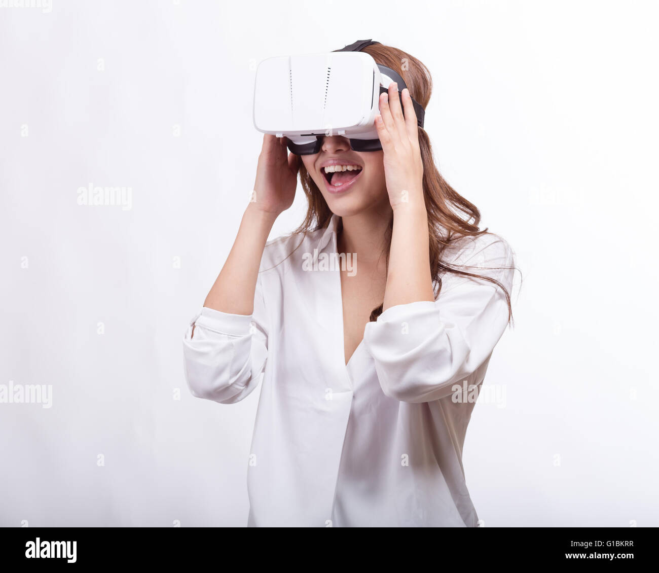 Gamer wearing headset watching hi-res stock photography and images - Alamy