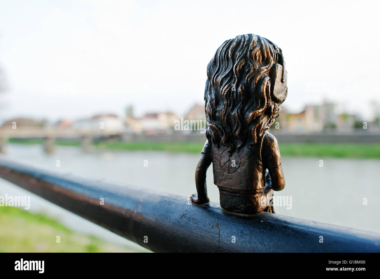UZHGOROD,UKRAINE - APRIL 11,2016: Mini bronze sculpture of John Douglas ...