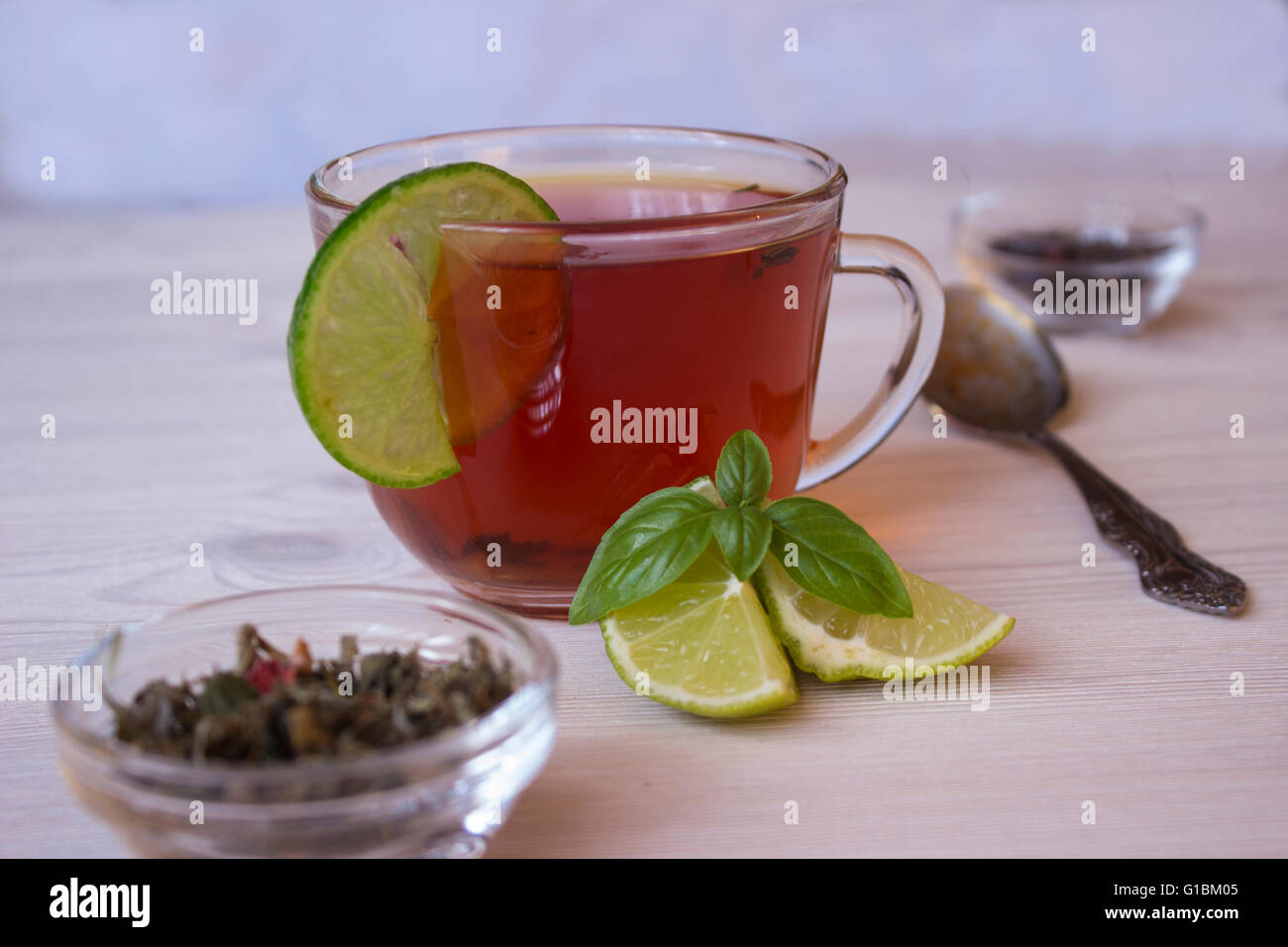 Lime tea in white hi-res stock photography and images - Alamy