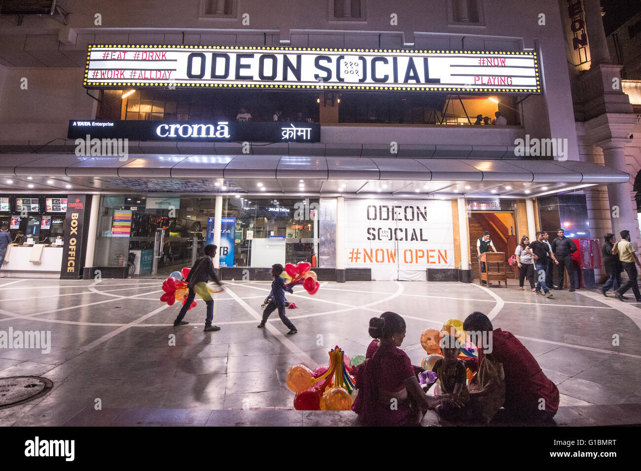 A general view of cinema chain "Odeon" in Delhi, India. Credit: Euan ...