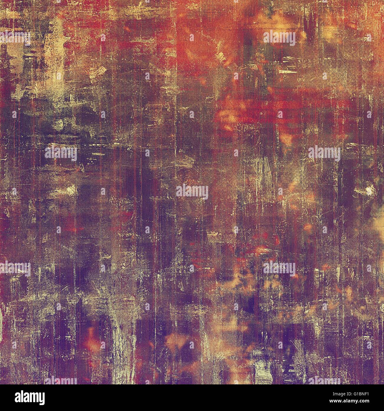 Retro colorful background or creative old style texture with different ...