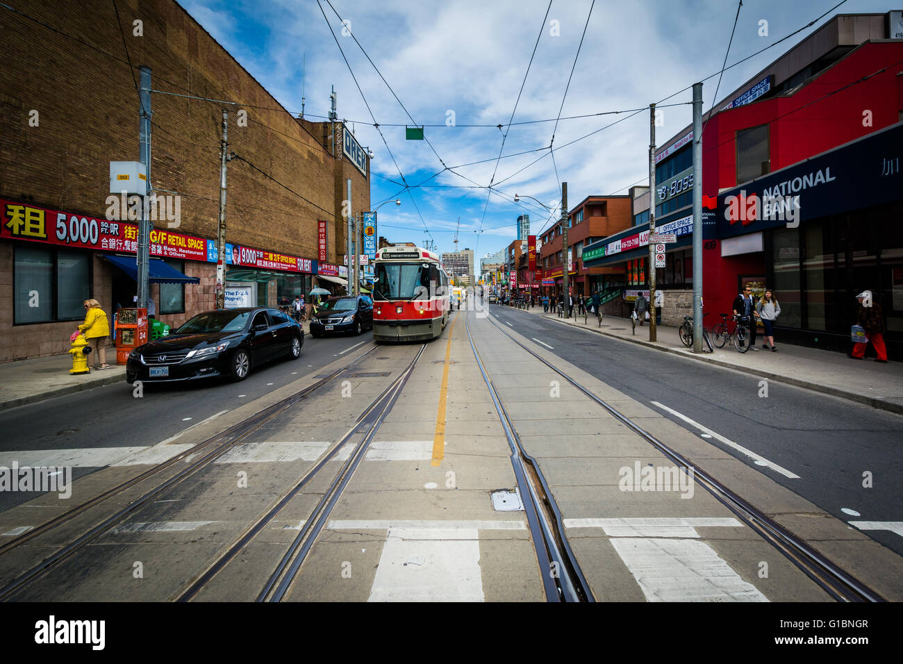 Dundas Street West in Chinatown, in Toronto, Ontario Stock Photo - Alamy
