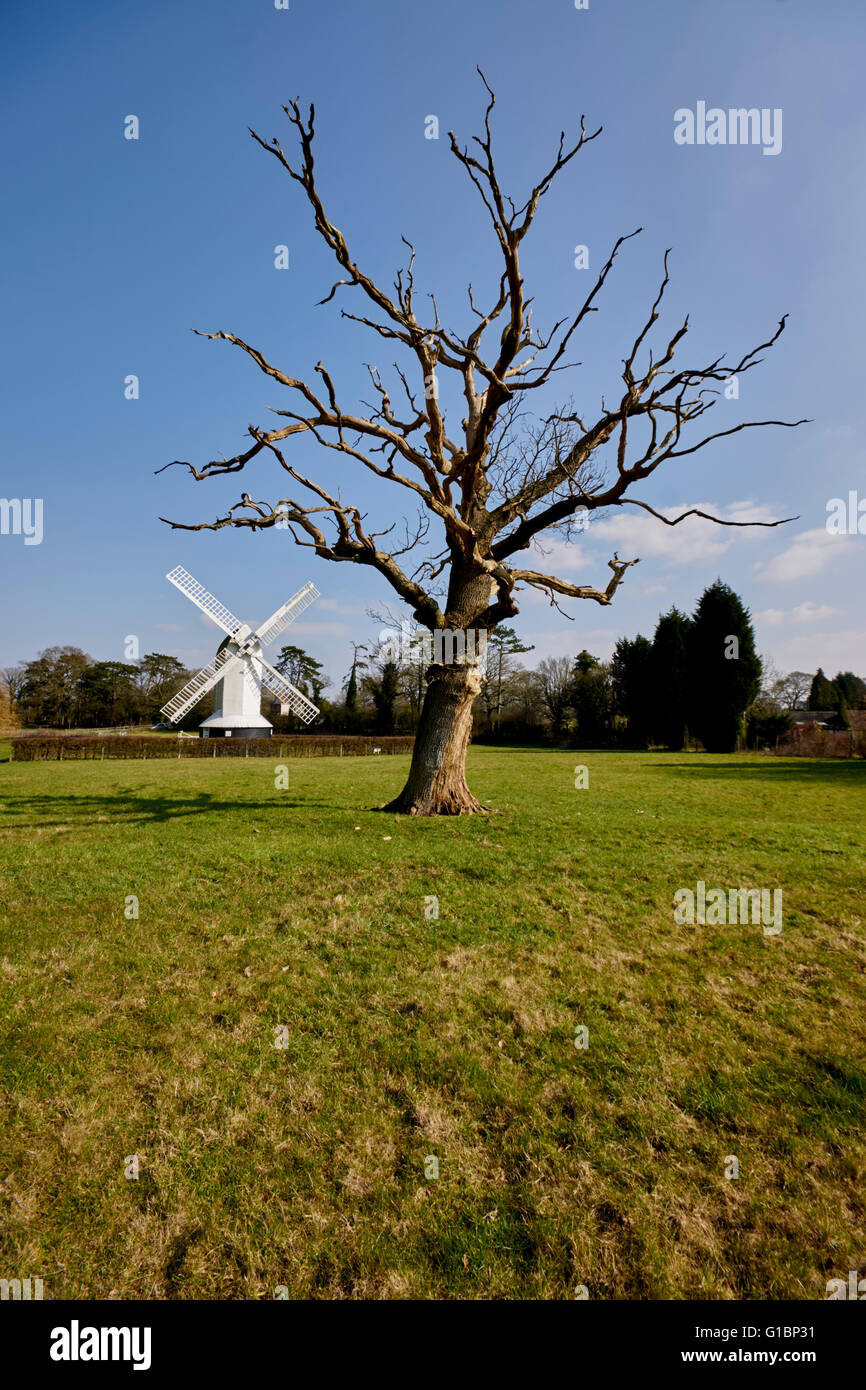 Post Wind Mill built in 1700's Stock Photo - Alamy