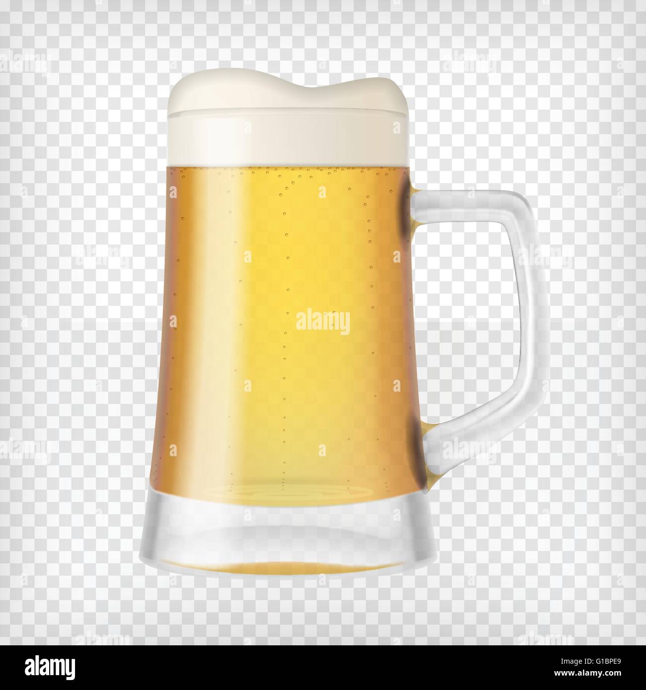 Realistic Mug with Beer Stock Vector Image & Art - Alamy
