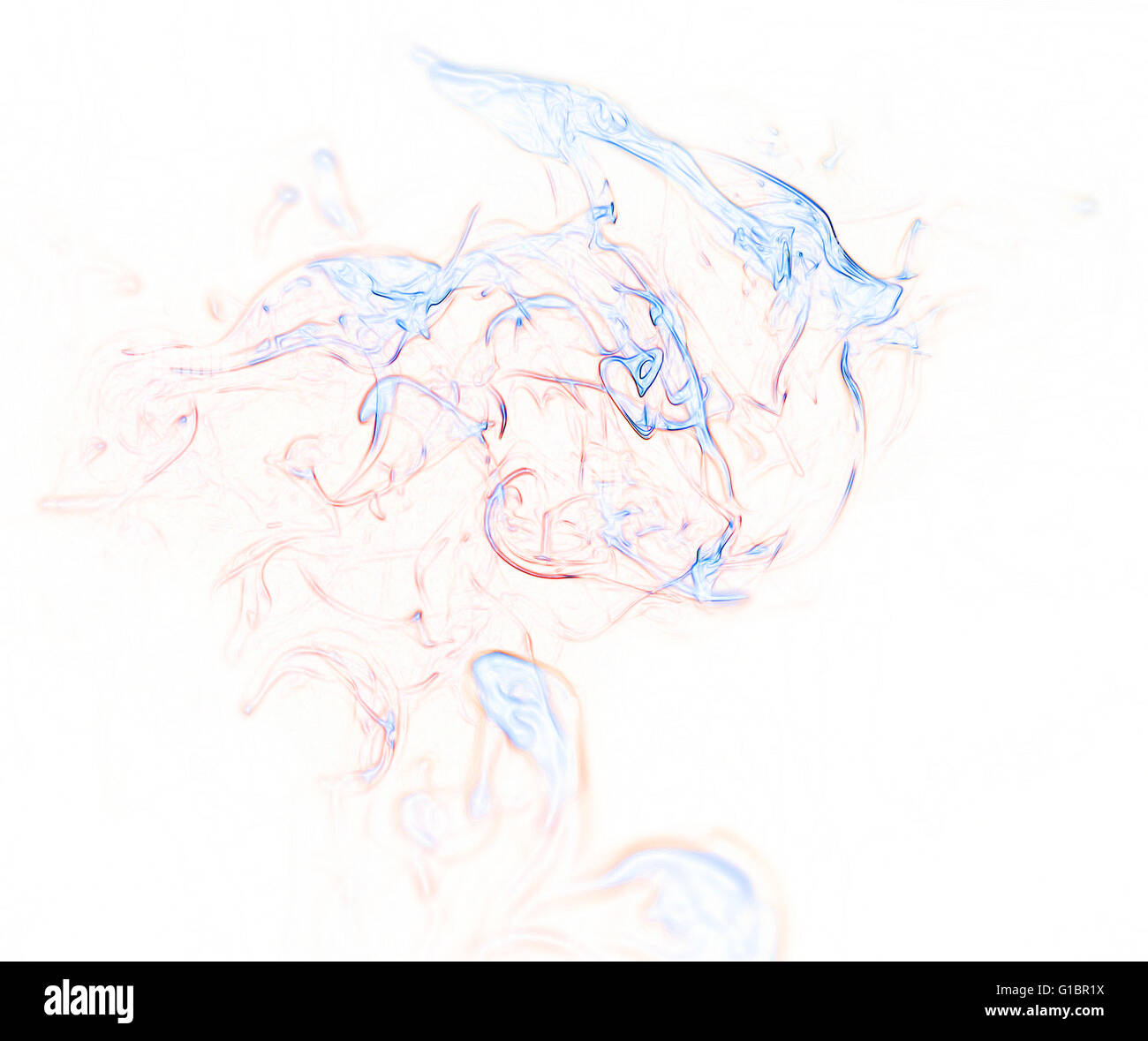 Nice abstraction with lines in multi colours on white background Stock ...