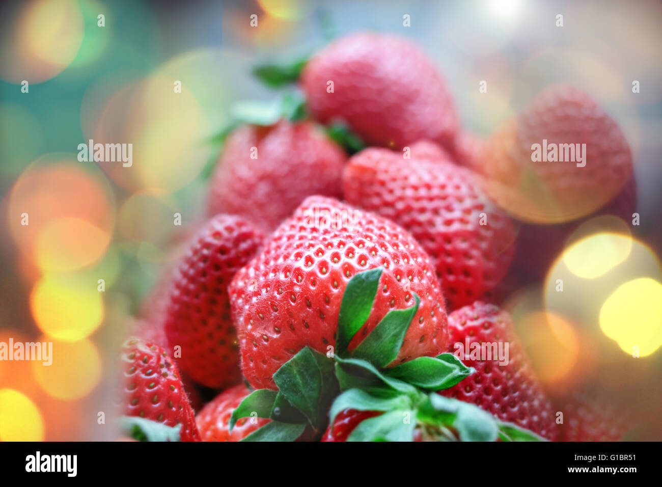 Nice ripe fresh strawberry at bright light Stock Photo - Alamy