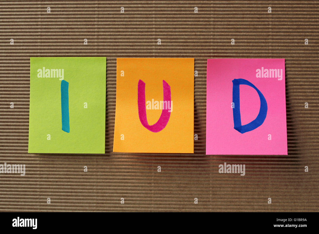 BPD (Borderline Personality Disorder) acronym on colorful sticky notes ...