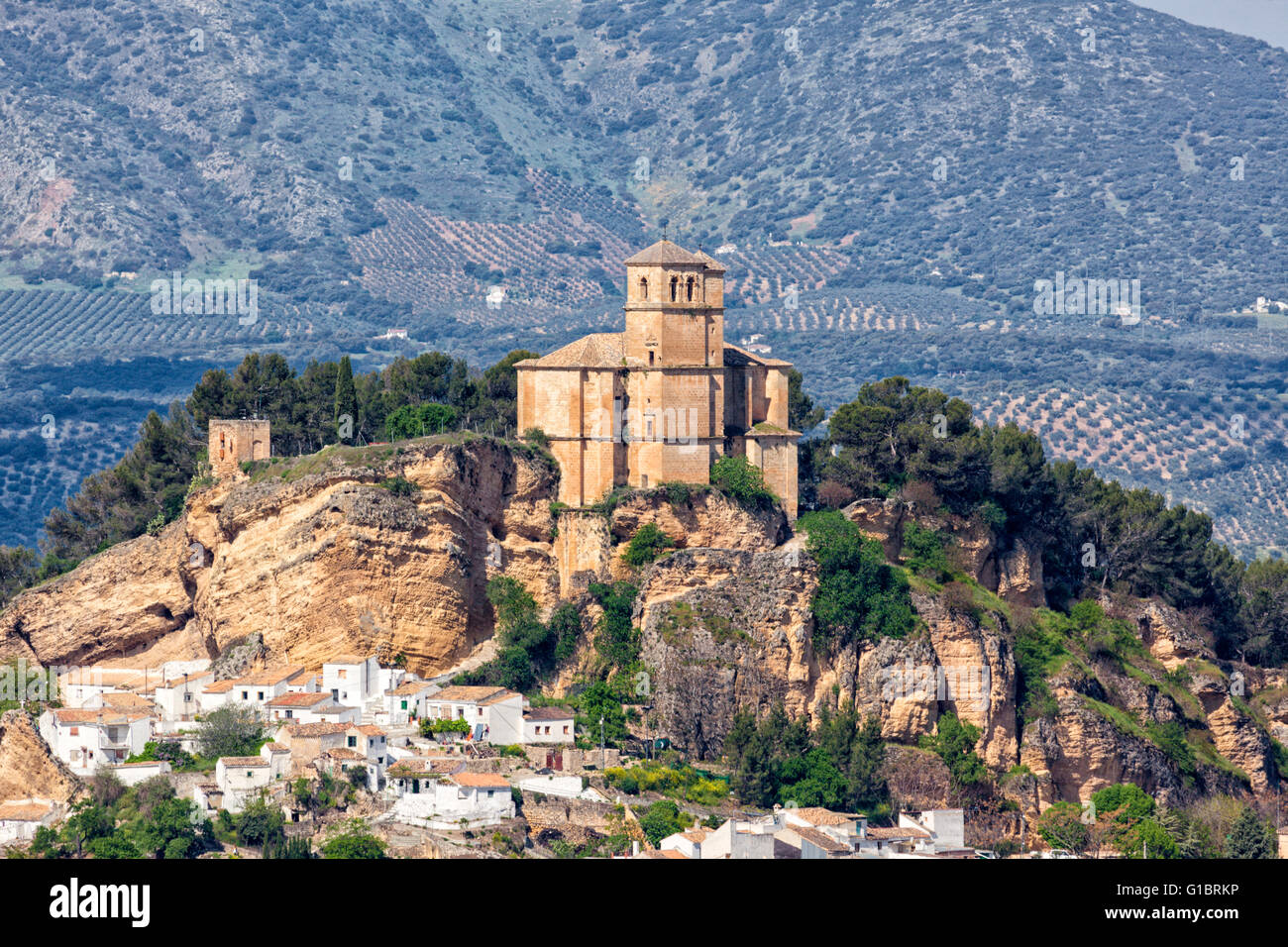 Castillo de la Villa at Montefrio, Andalusia, Spain Stock Photo - Alamy