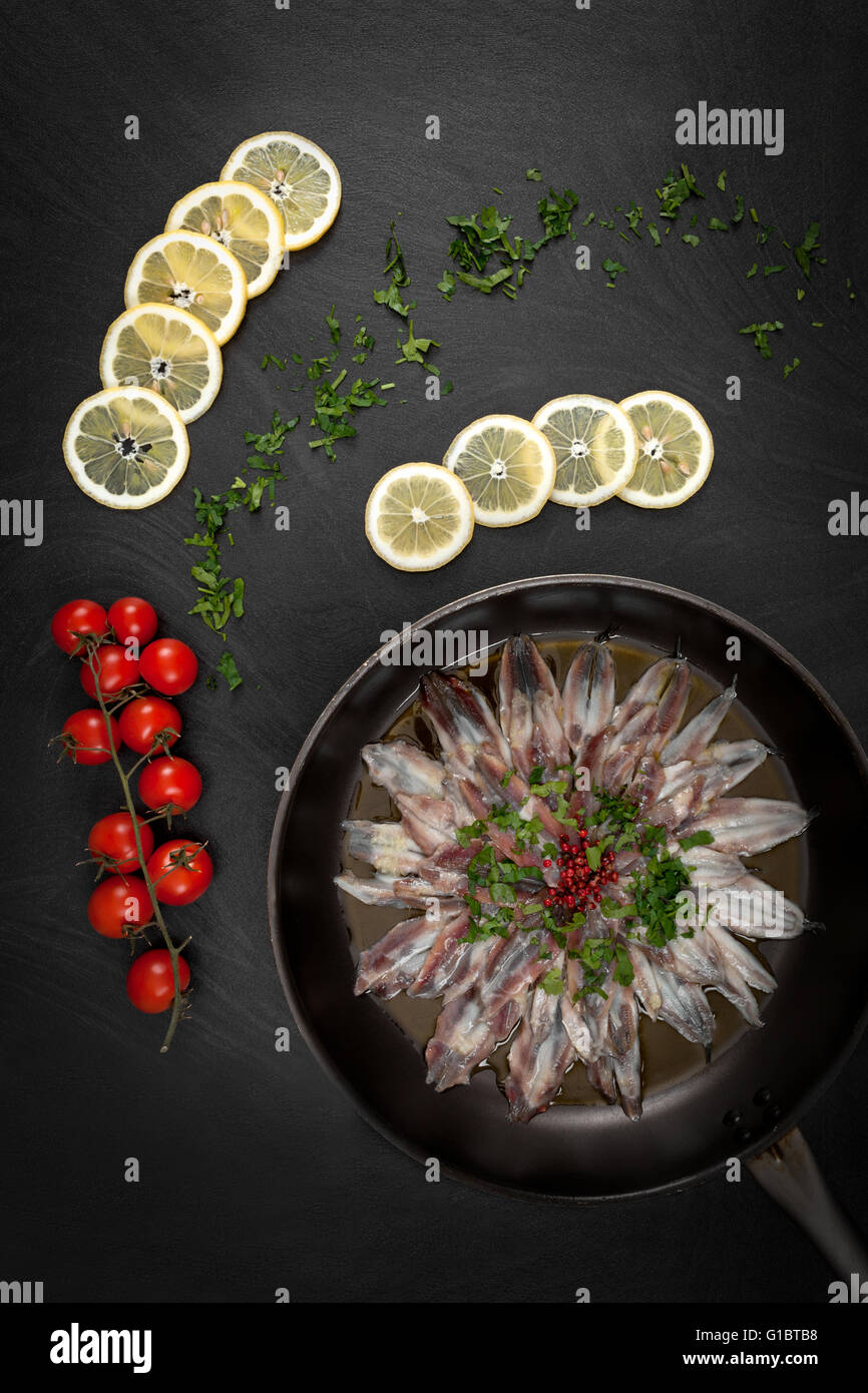 Marinated anchovies hi-res stock photography and images - Alamy