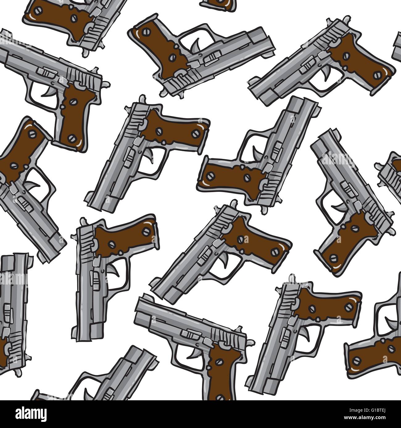 gun seamless pattern Stock Vector Image & Art - Alamy