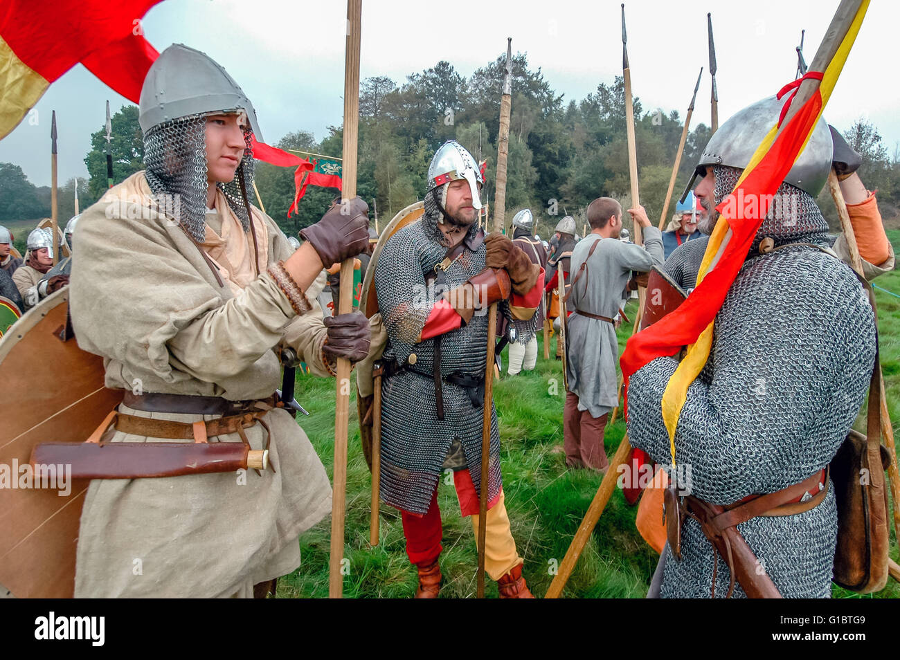 The 2006 re-enactment of the Battle of Hastings in 1066, on the site of ...