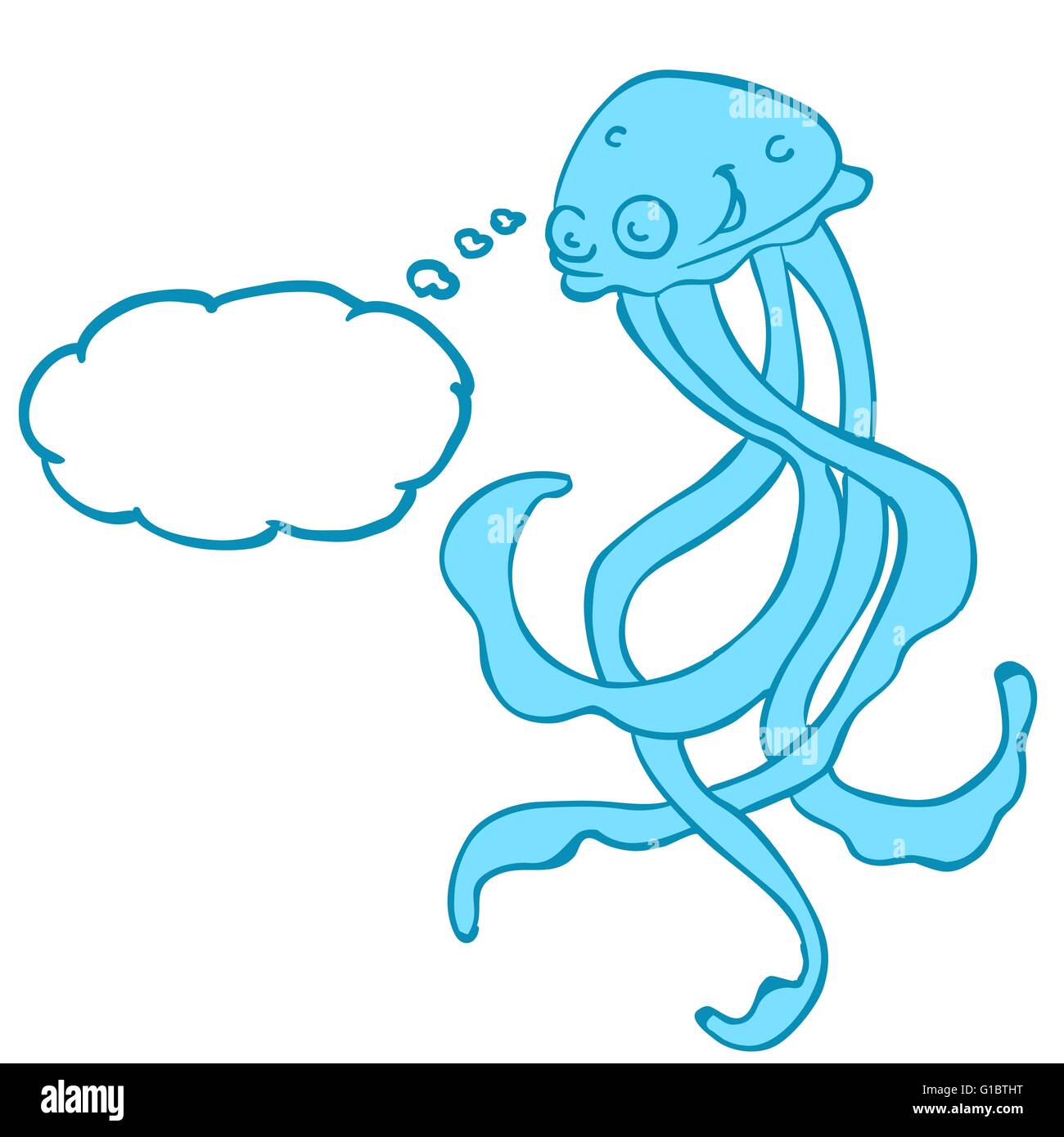 Poison jellyfish Stock Vector Images - Alamy