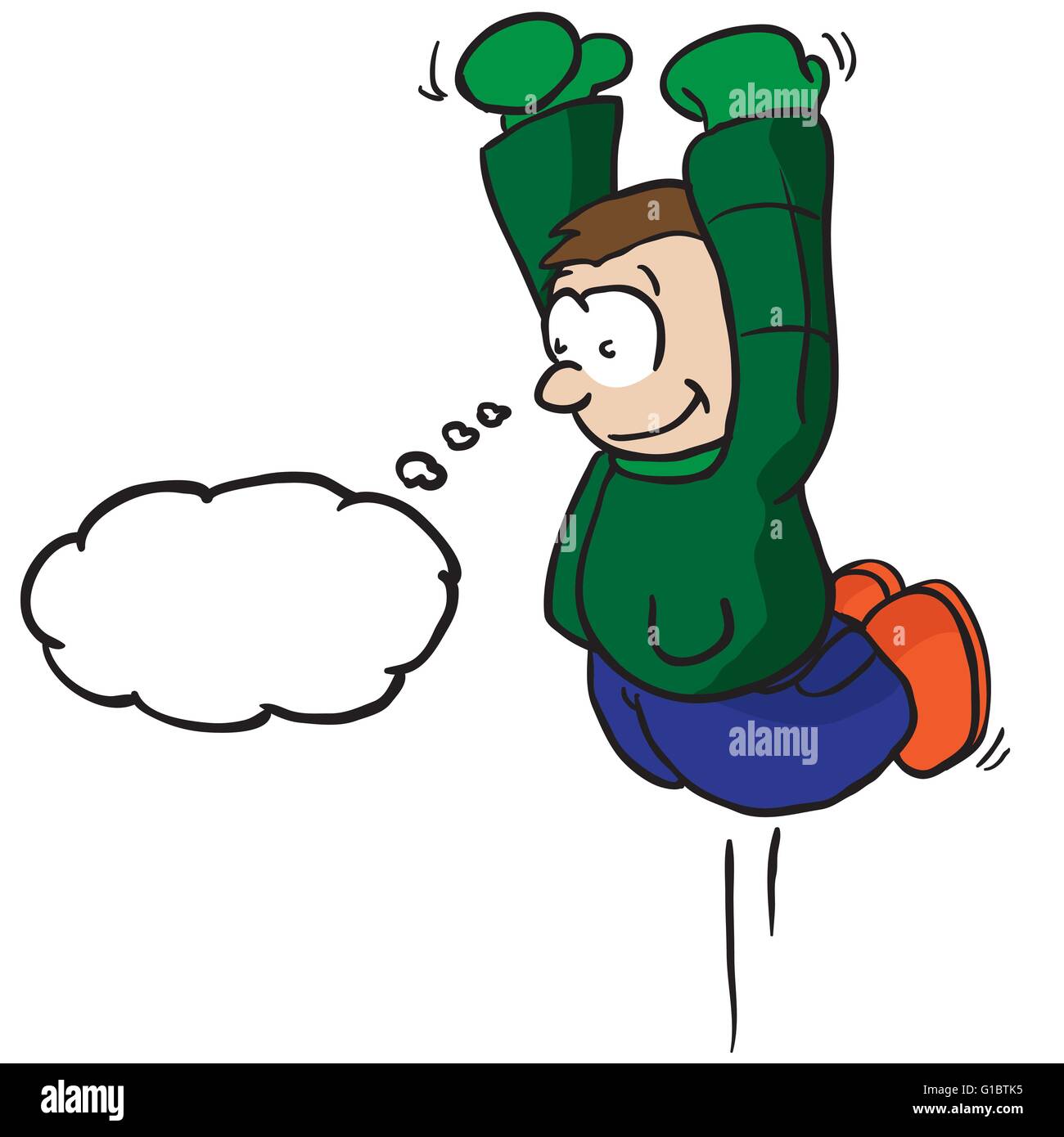 Cartoon school boy bubble hi-res stock photography and images - Alamy