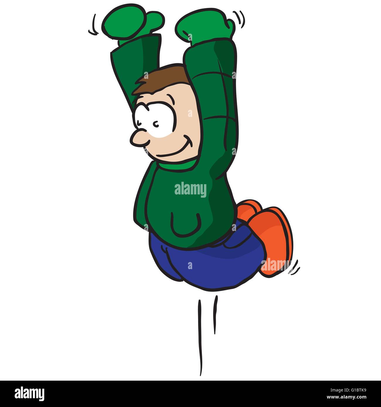 Kid jump Stock Vector Images - Alamy