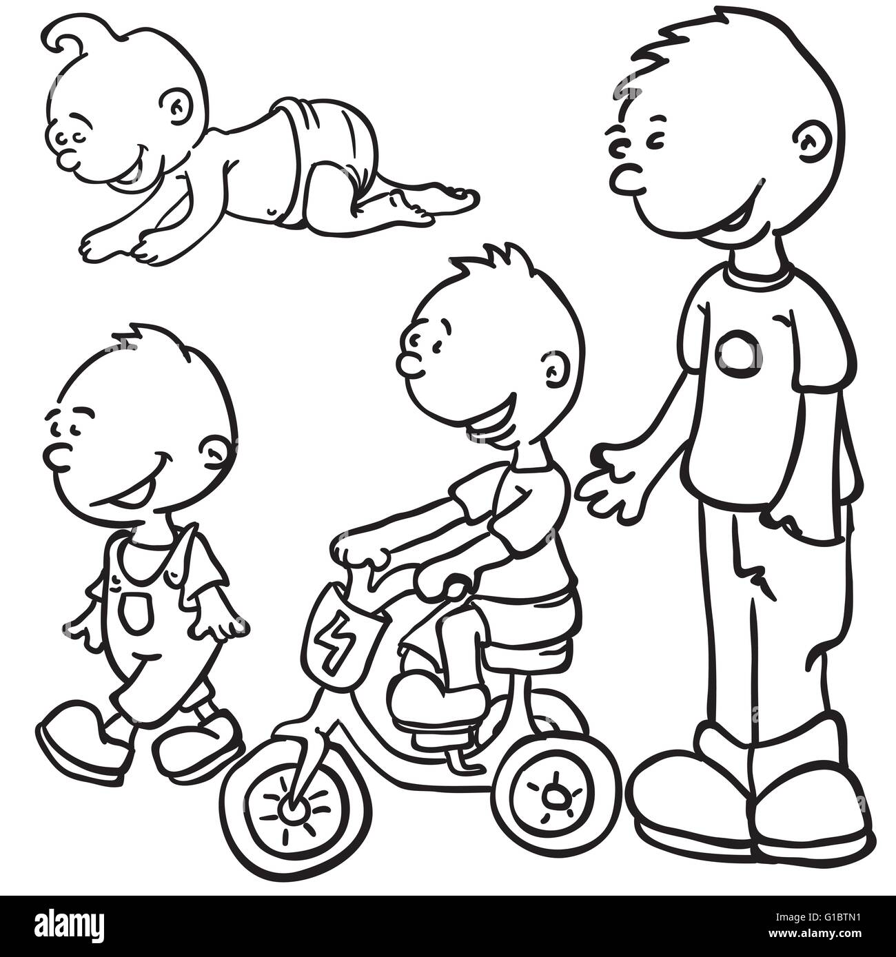 Growing up Stock Vector Images - Alamy