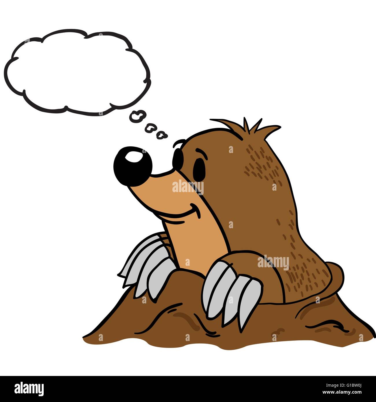 Mole cartoon Cut Out Stock Images & Pictures - Alamy