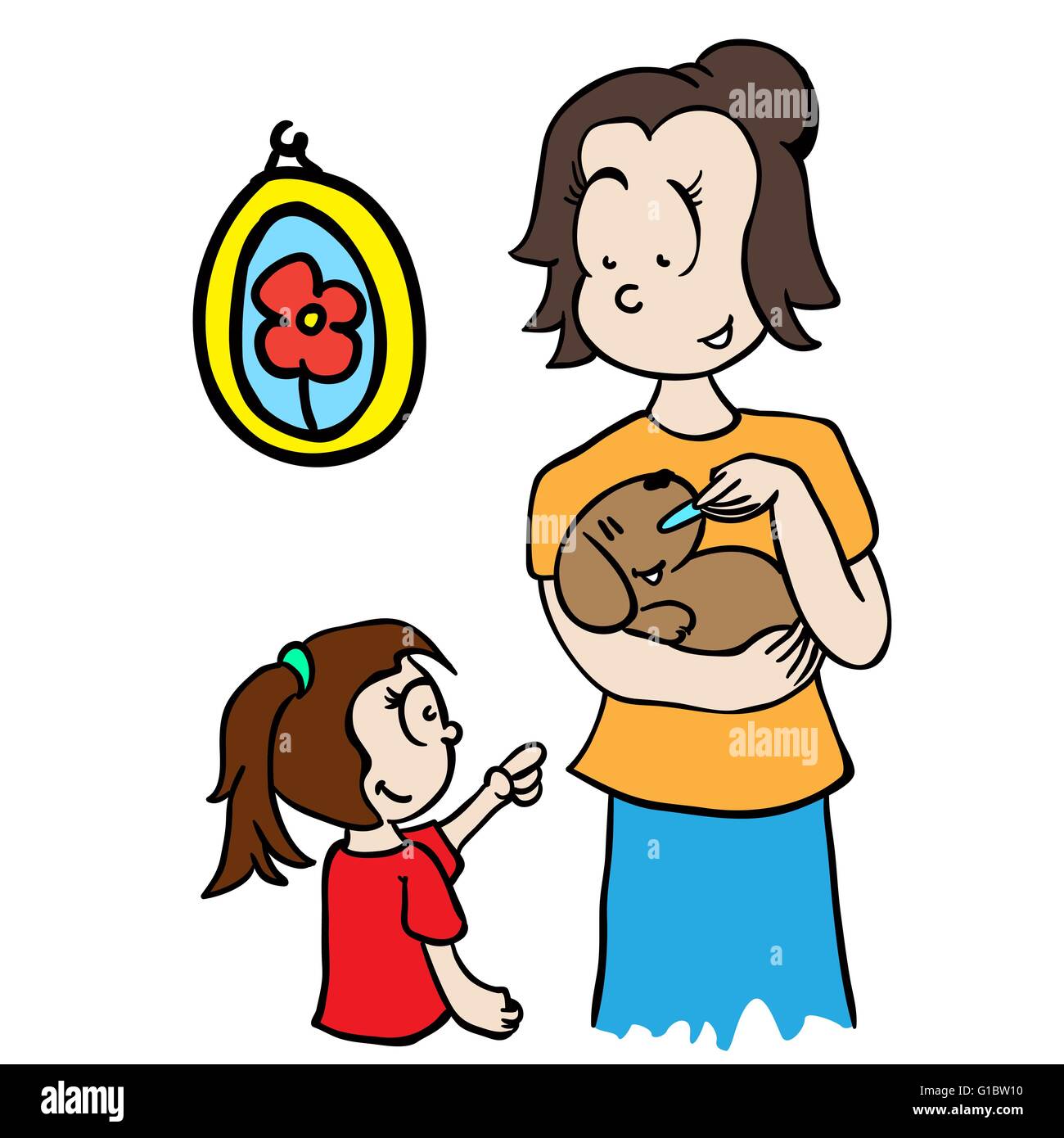 Feeding together Stock Vector Images - Alamy