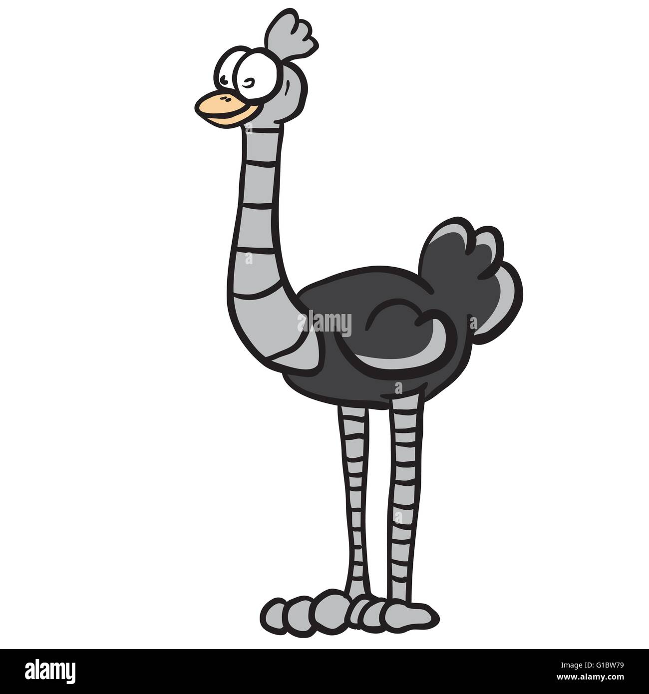 Ostrich cartoon hi-res stock photography and images - Alamy