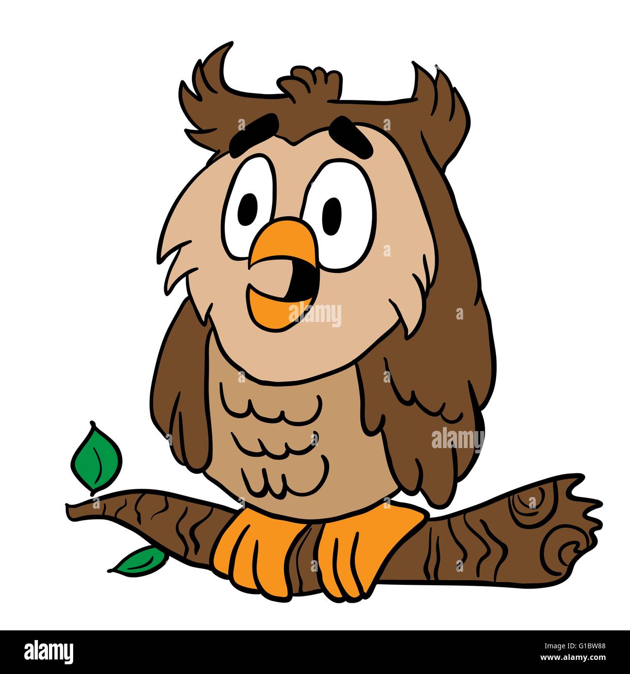 owl cartoon illustration Stock Vector Image & Art - Alamy